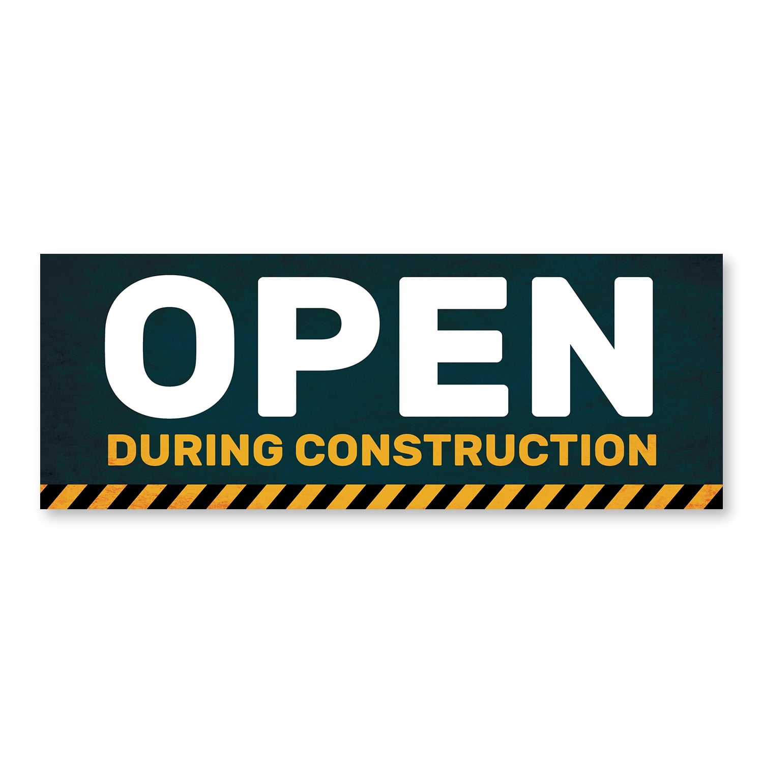 Open During Construction 48" x 18" Decal | Advertise Your Business ...