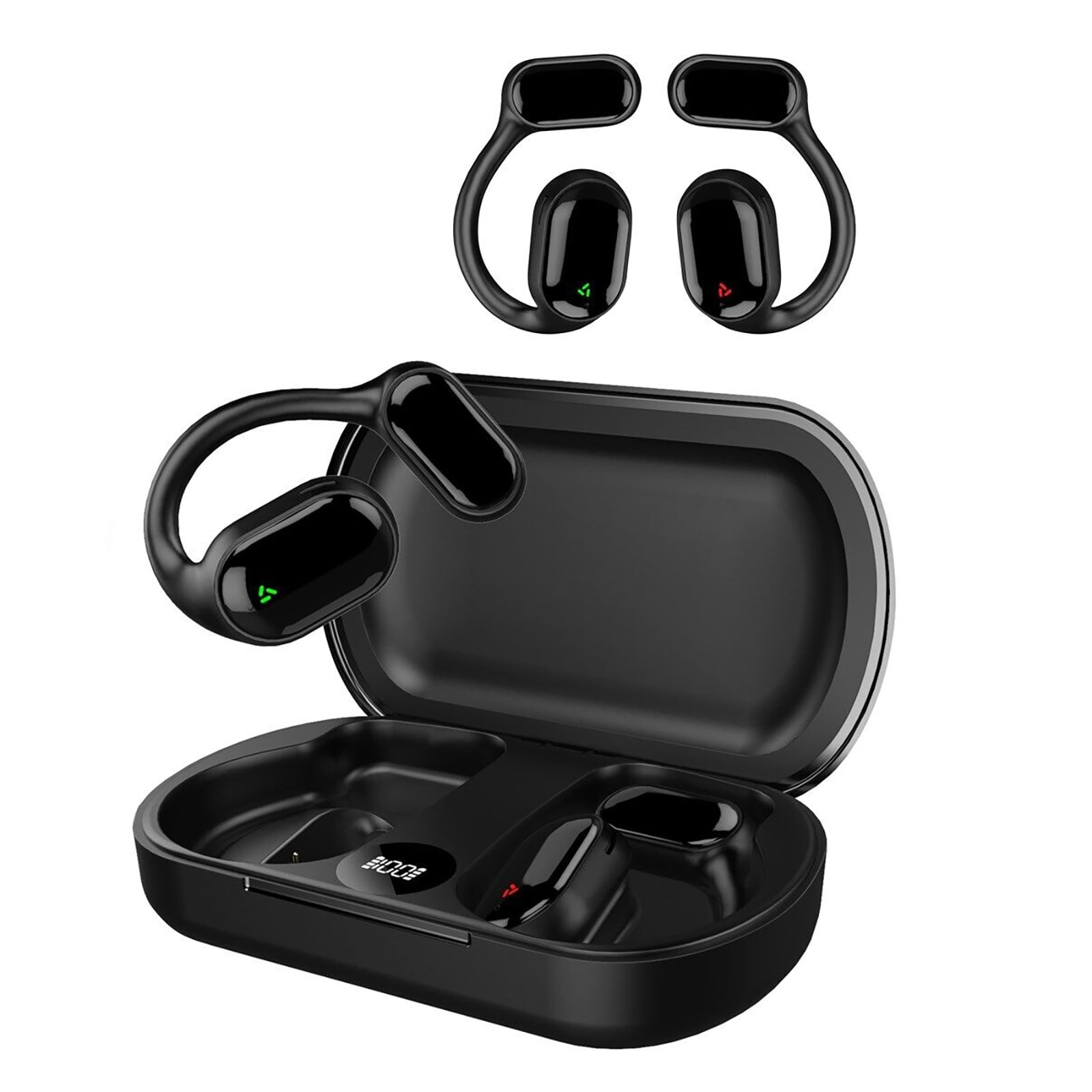 Open-Ear Air Conduction Headphones Bluetooth 5.3 Lightweight Titanium ...