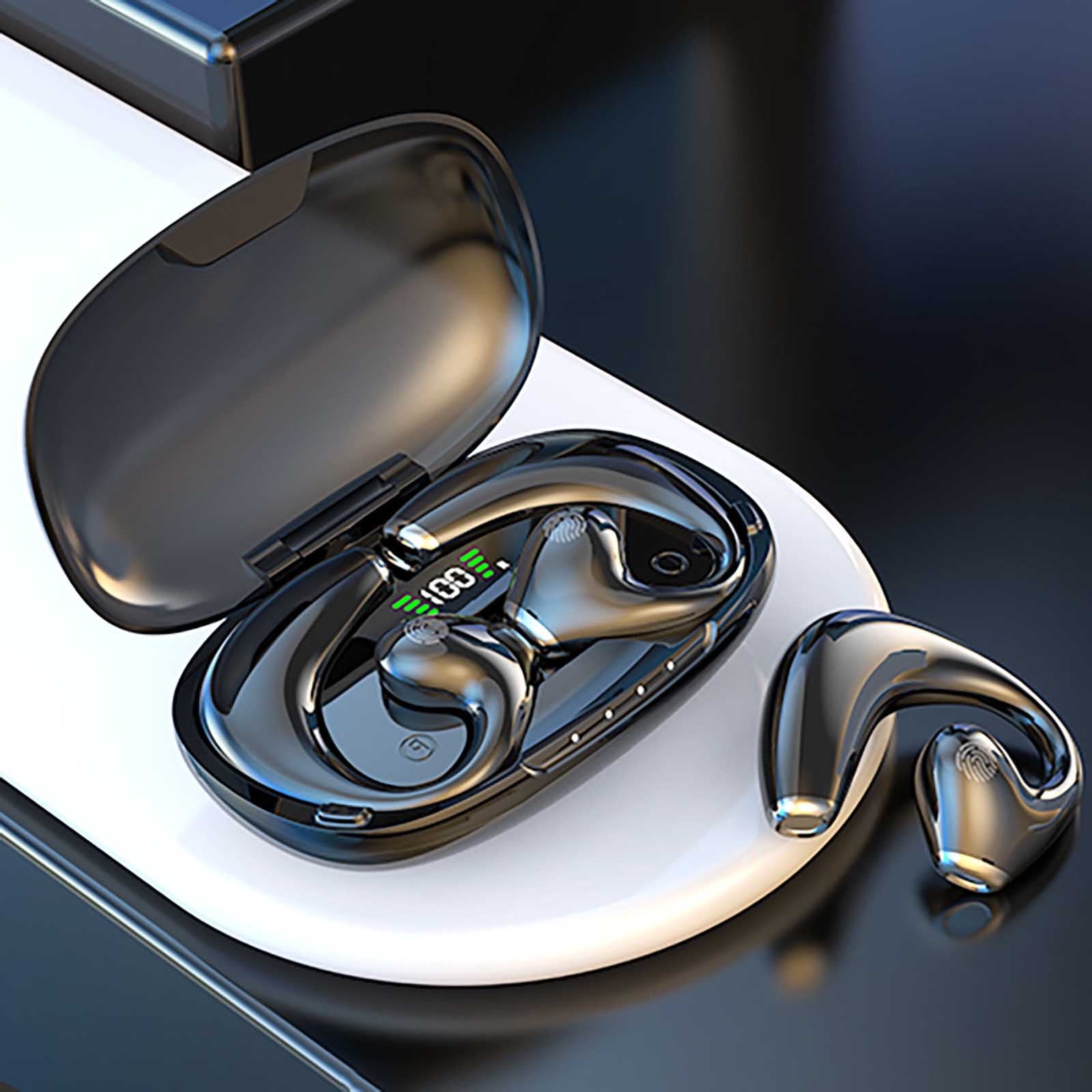 Open-Ear Bluetooth Bone Conduction Sport Headphones,True Wireless Bone ...