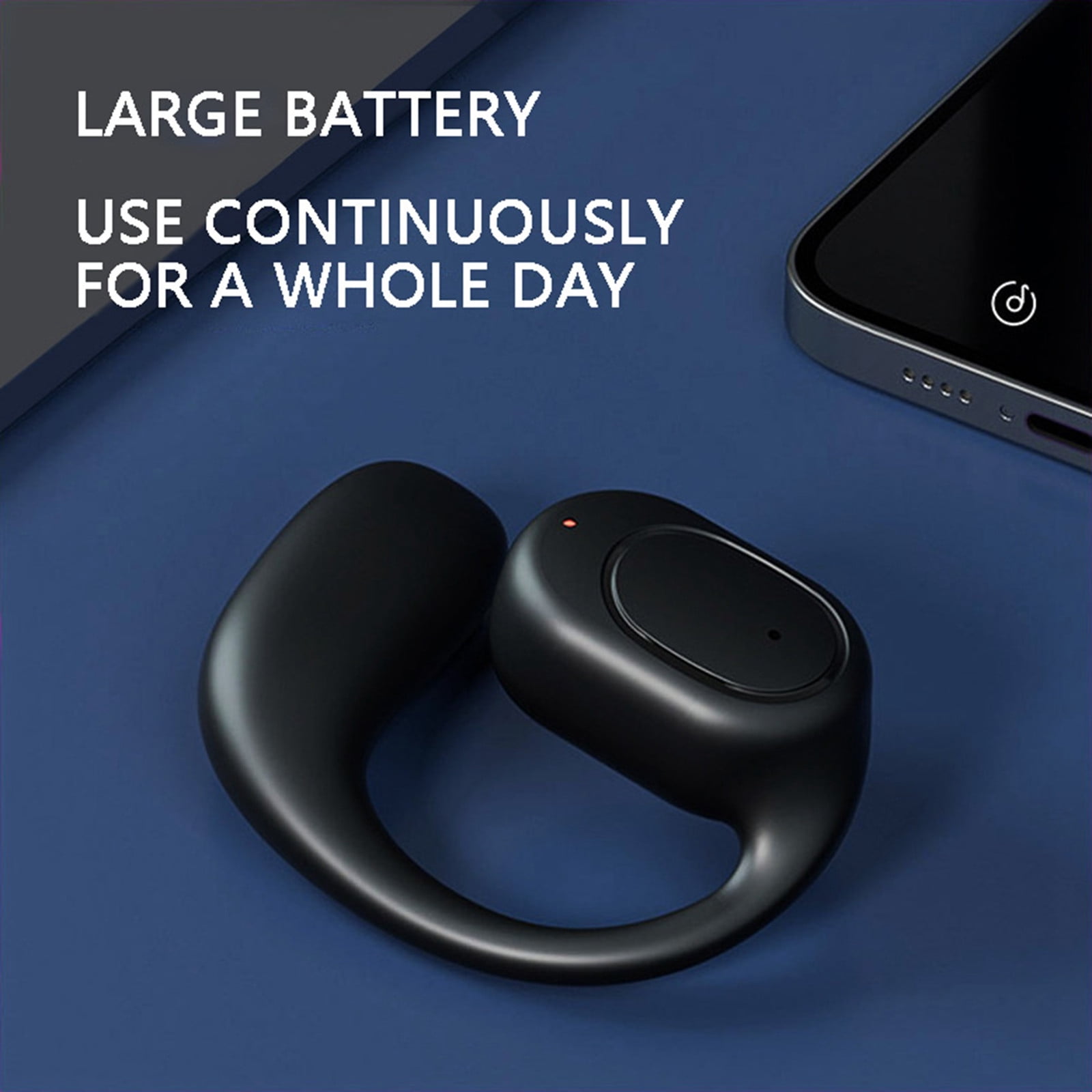 Open Ear Bluetooth Earbud Wireless Headphone for Left Ear Single ...
