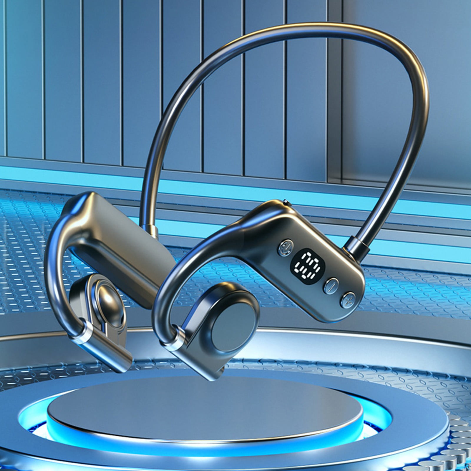 Open-Ear Bluetooth Headphones & 32GB MP3 Player, IP68 Waterproof, Bone ...