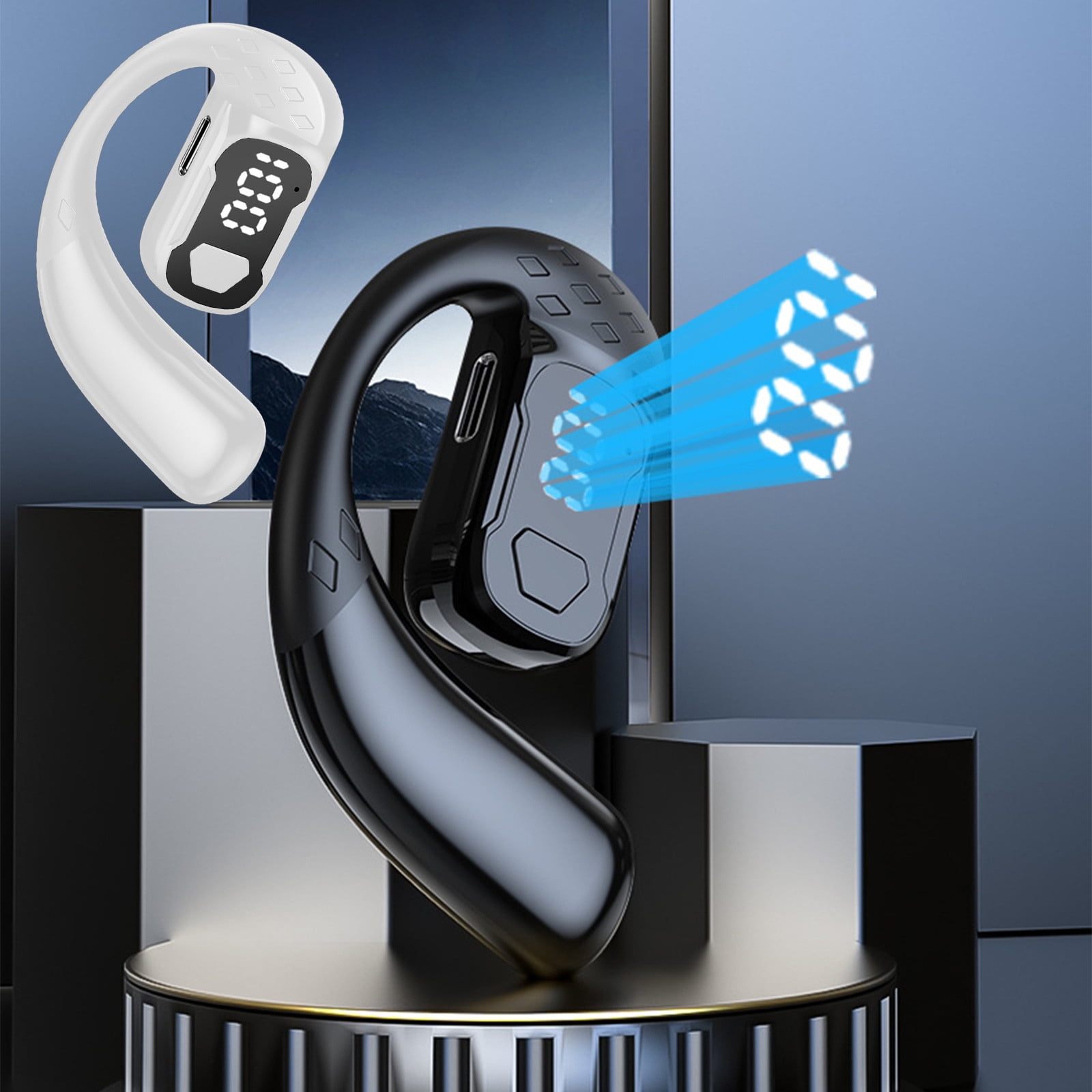 Open Ear Bluetooth Headphones, Hanging Ear, Low Latency, High Battery ...