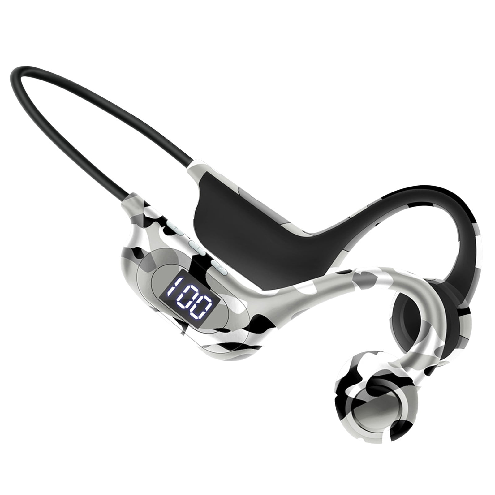 Open Ear Bone Conduction Headphones, 300mAh Conduction Headset Wireless ...