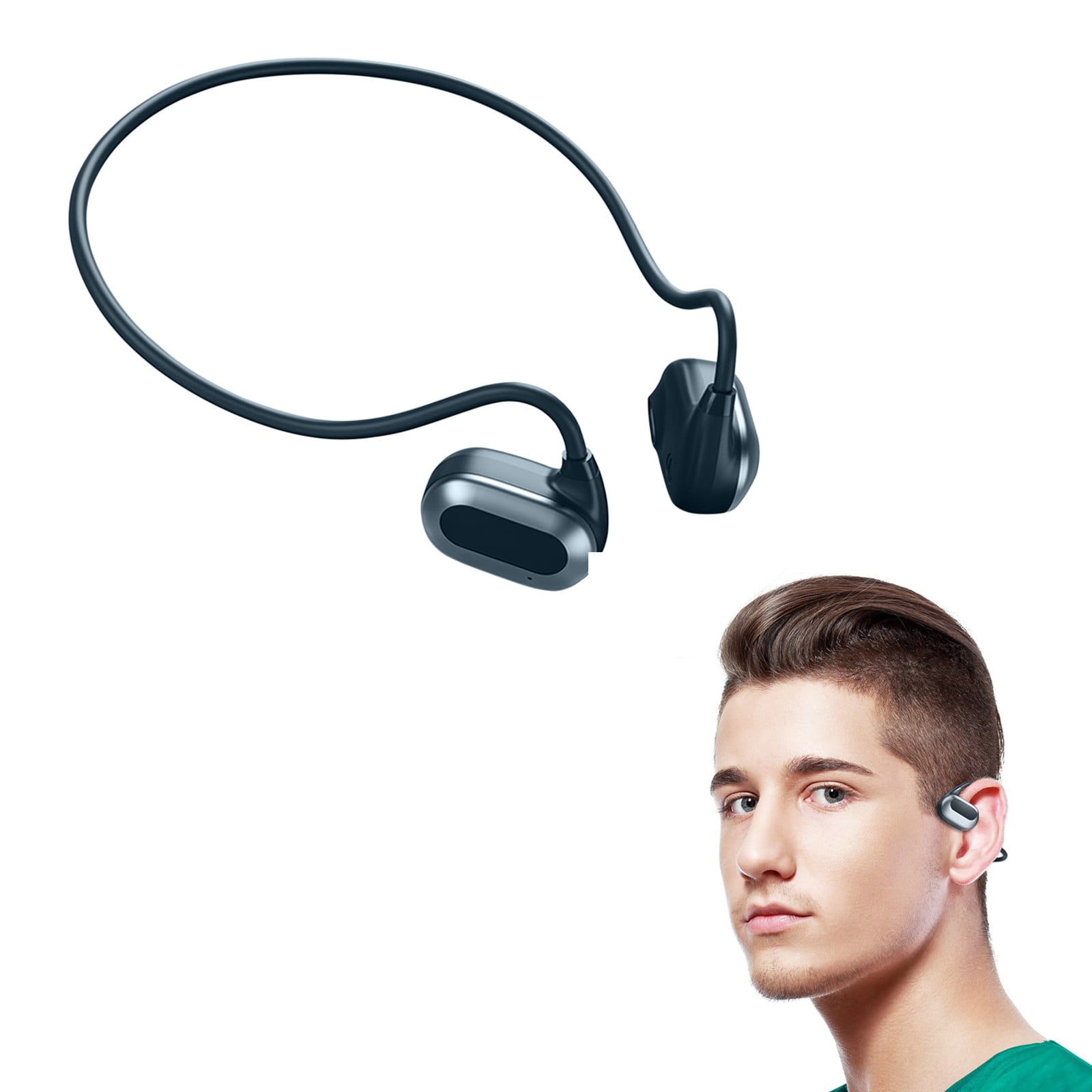 Open Ear Bone Conduction Headphones, Bon-e Conduction Earphone ...
