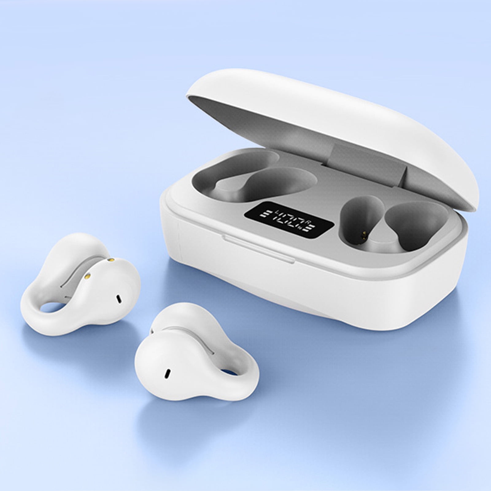 Open Ear Bone Conduction Headphones Wireless Earbuds Bluetooth 5.3 Clip ...
