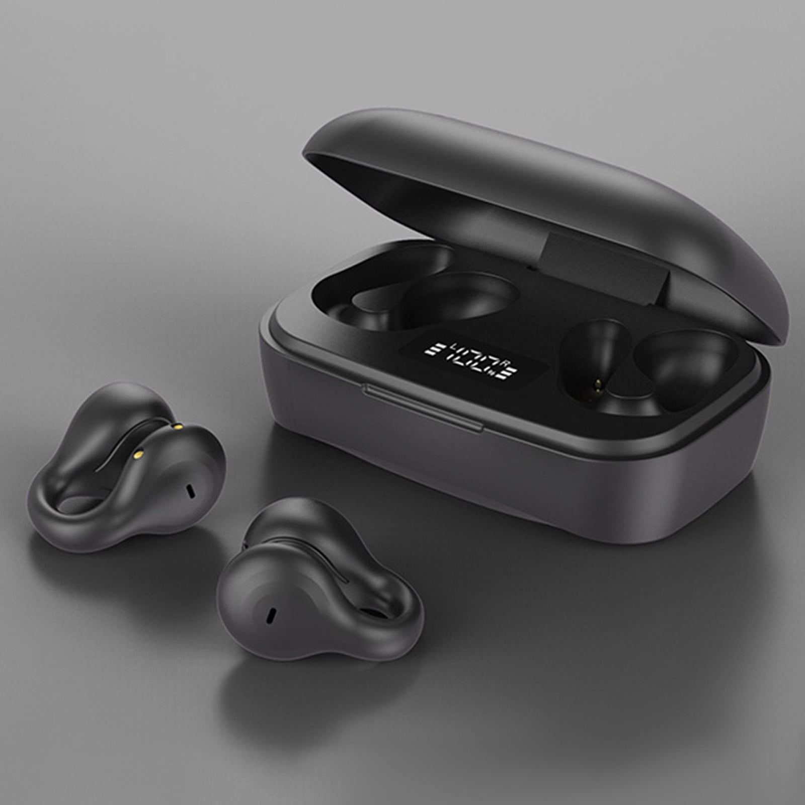 Open Ear Bone Conduction Headphones Wireless Earbuds Bluetooth 5.3 Clip ...