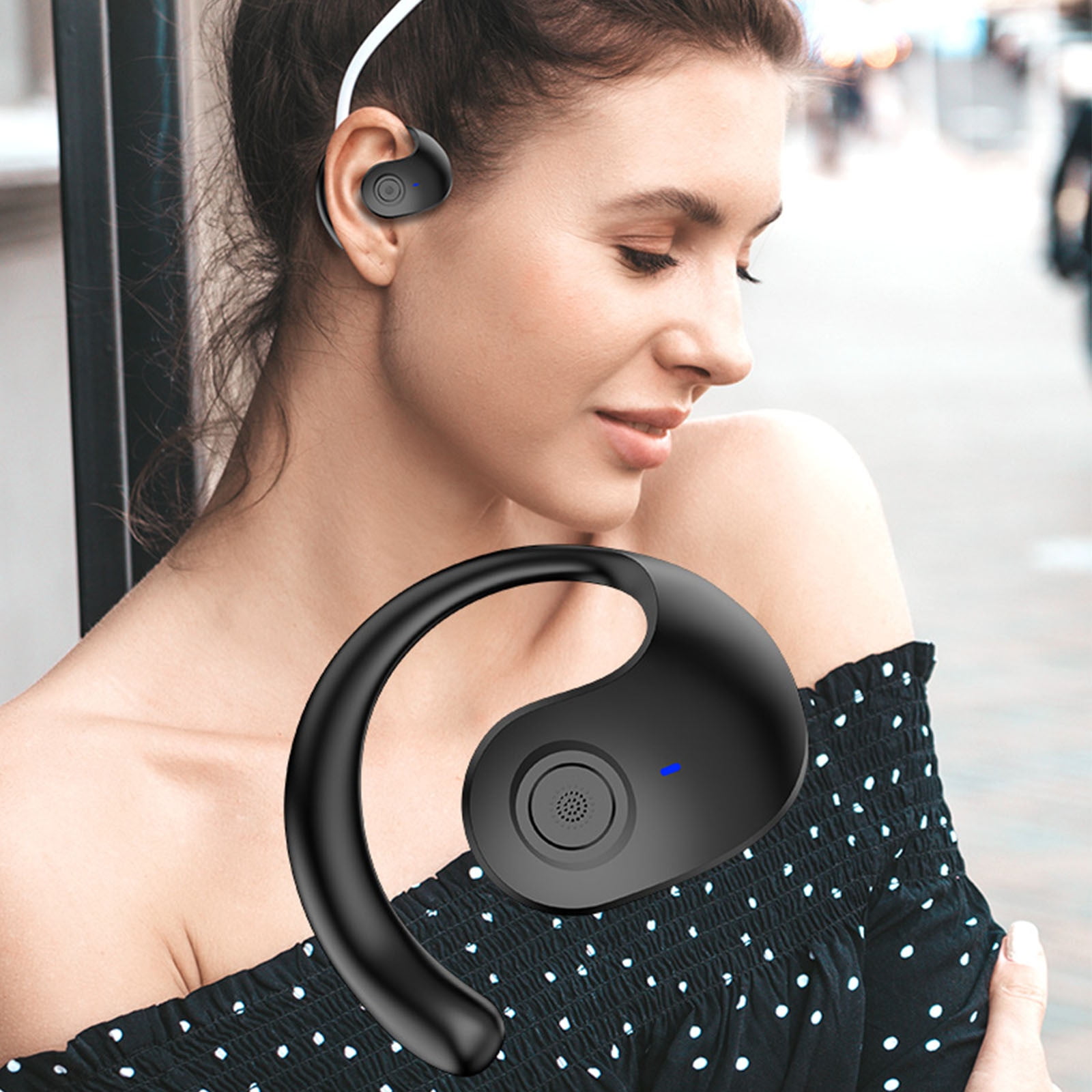 Open-Ear, Bone Conduction Sport Headphones - with Headband - Sweat ...