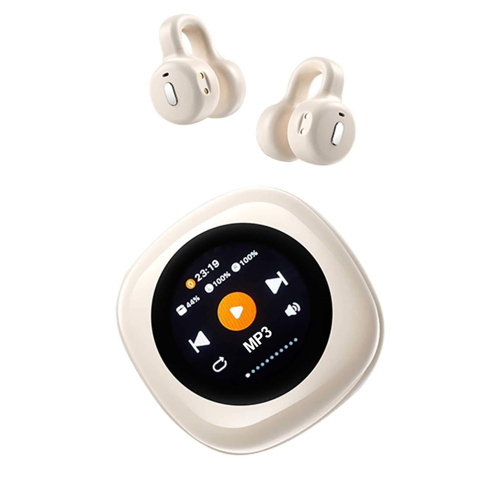 Open Ear Clip On Earbuds Earless Out Ear Cuff Air Bone Conduction Headphones Wireless Bluetooth ...