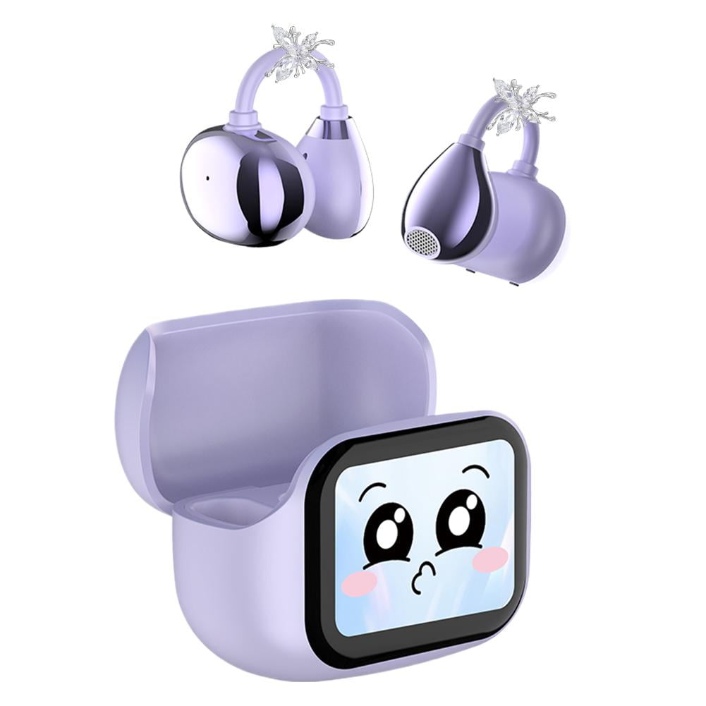 Open Ear Clip Headphones Wireless Earbuds, Waterproof Clip On ...