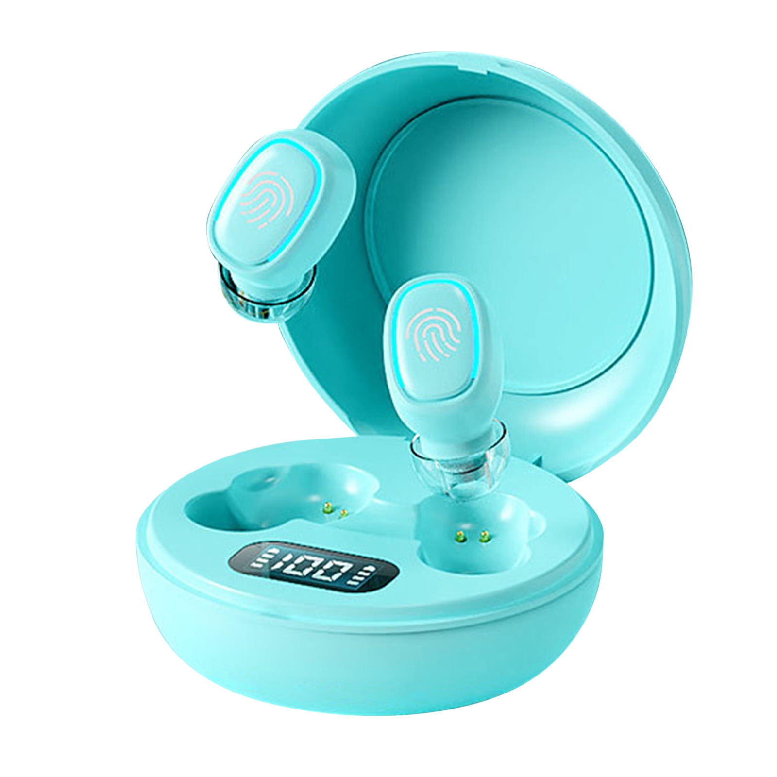 Open Ear Clip Wireless Earbuds Bluetooth 5.3, Sports Earphones Built-in ...