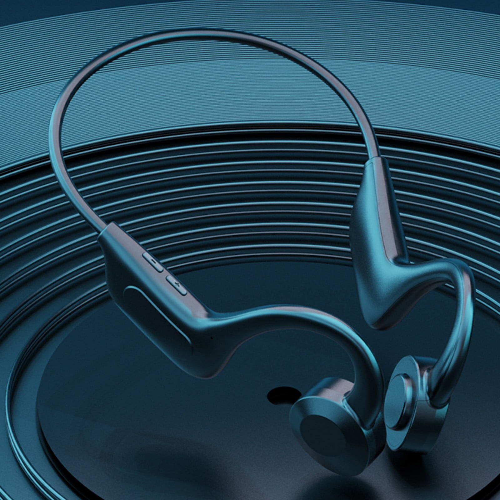 Open-Ear Conduction Headphones with Noise-Canceling Mic – Wireless ...