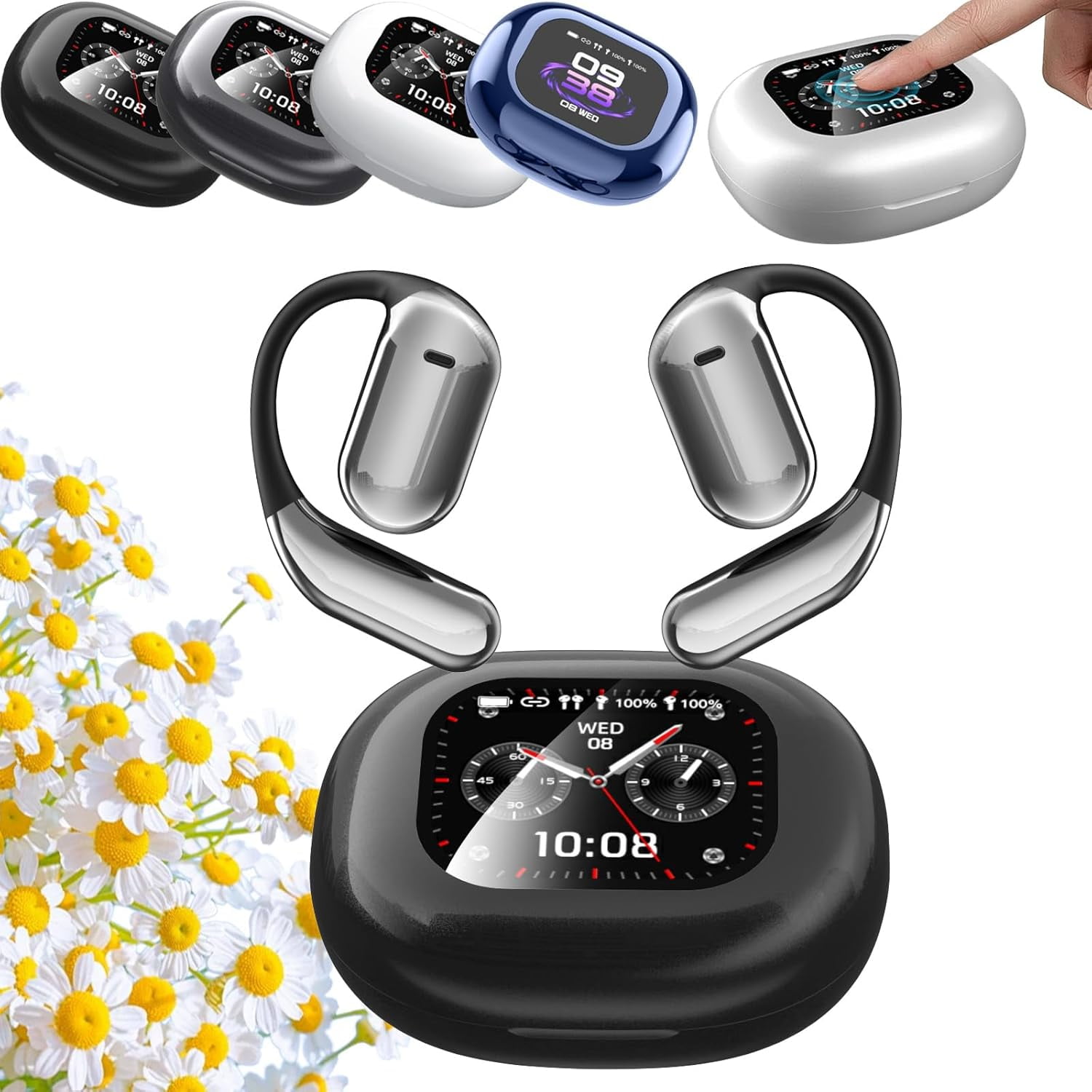 Open Ear Earbuds, 2025 New Upgrade True Powerful Bluetooth 5.4 Open Ear ...