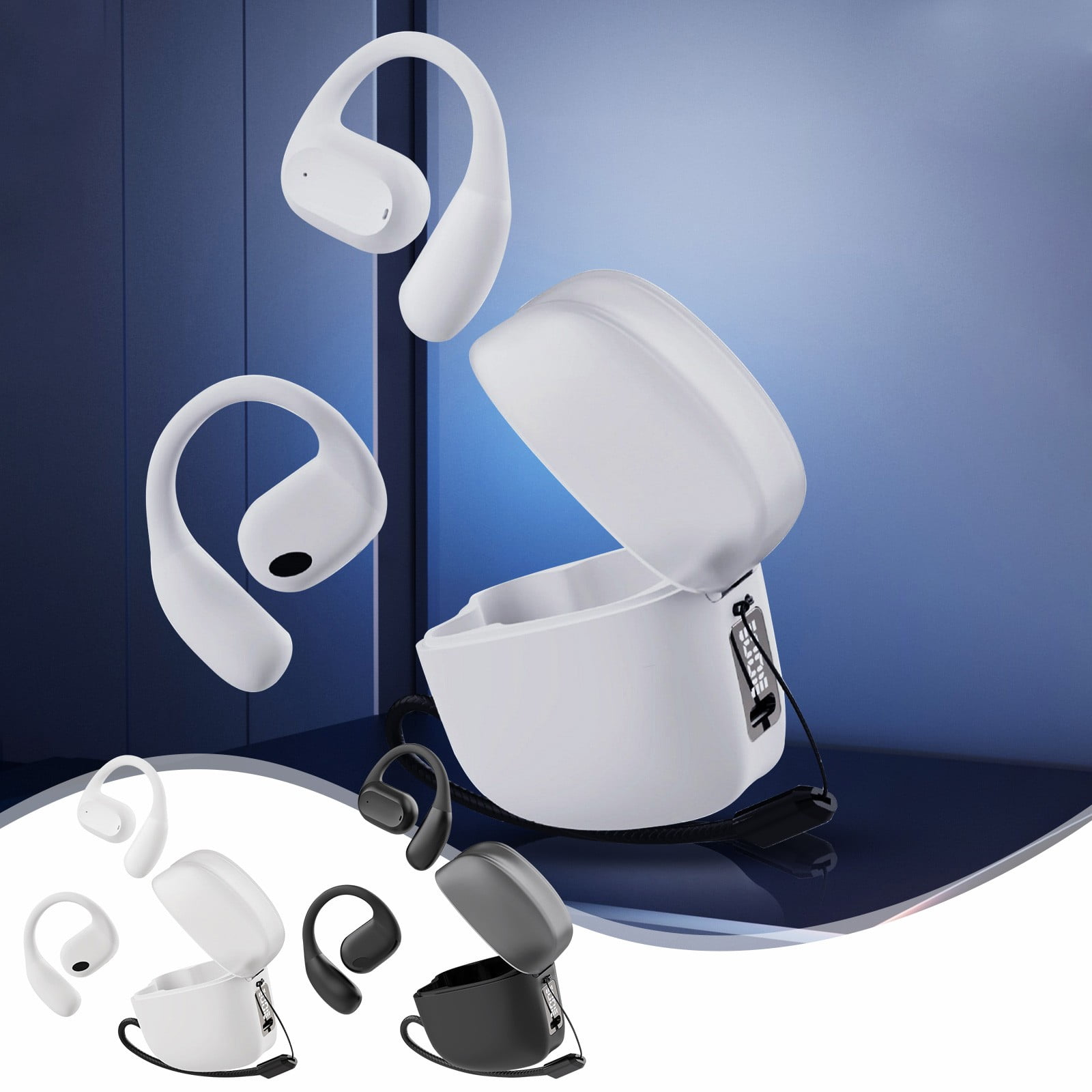 Open-Ear Earbuds under $5 kkbbma Bluetooth 5.3 Comfort Earbuds Ear ...