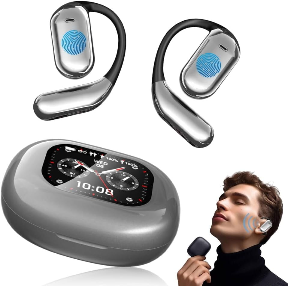 Open Ear Earbuds Ultra Comfort Bluetooth 5.4 Headphones, 2025 New ...