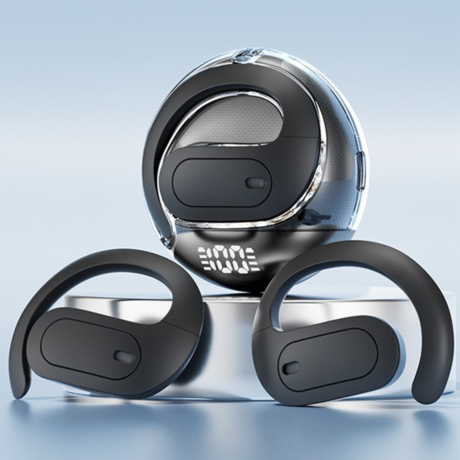 Open Ear Earbuds,Wireless Headphones Playtime Fast Charging Digital ...