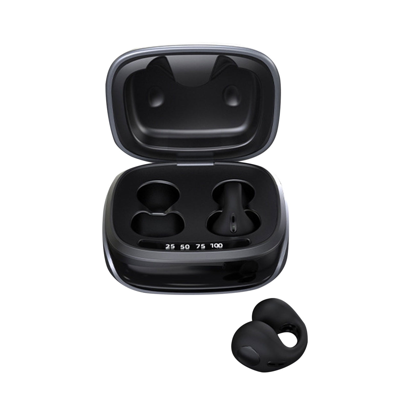 Open-Ear Headphones, Adjustable Ear Hooks, Snug Fit, Rich Bass, Hi-Res ...