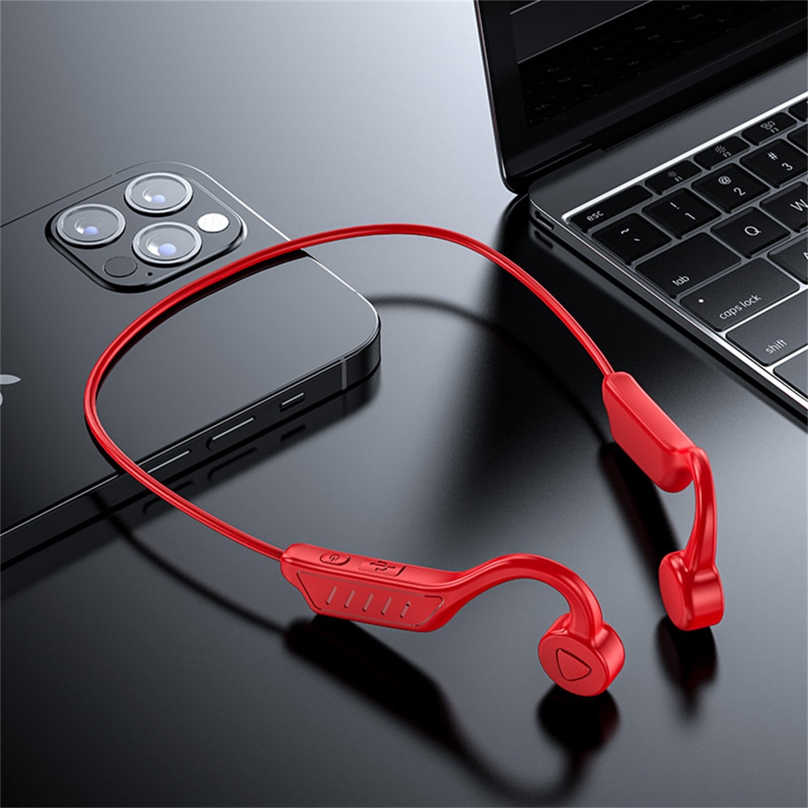 Open Ear Headphones Bluetooth Ear buds 80Hrs Playtime Wireless Earbuds ...