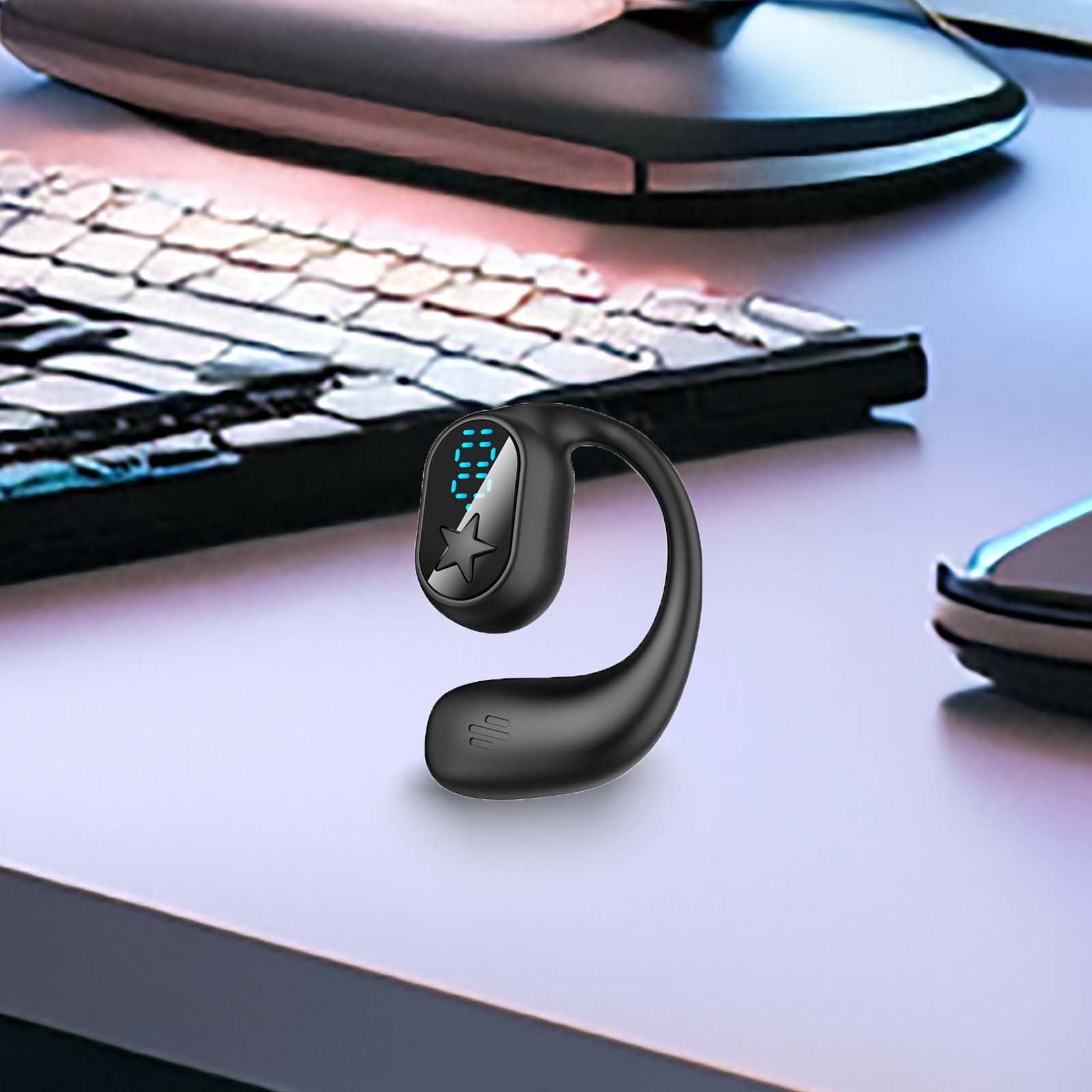 Open Ear Headphones Bluetooth Ear buds 80Hrs Playtime Wireless Earbuds ...