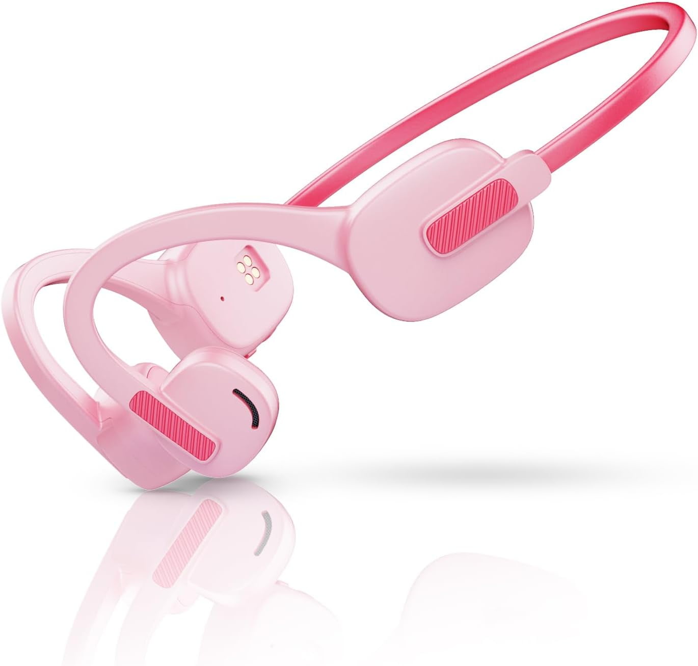 Open Ear Headphones with Mic, 85dB Safe Volume Limited Air Conduction ...