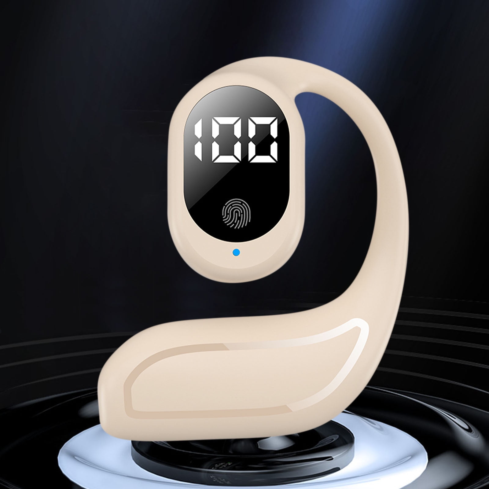 Open Ear Headphones, Noise Cancelling Single Ear Bluetooth Earpiece ...