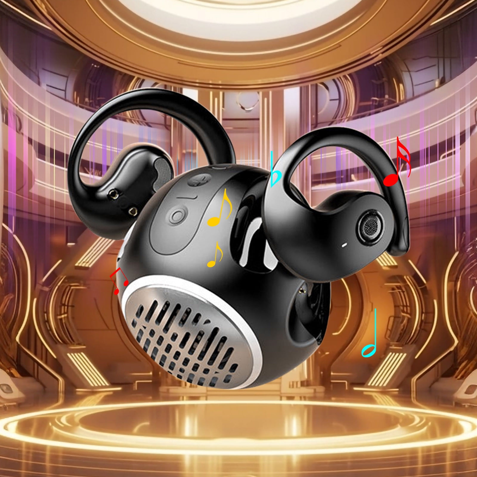 Open Ear Headphones Over The Ear Earbuds Wireless 2 in 1 open ear ...