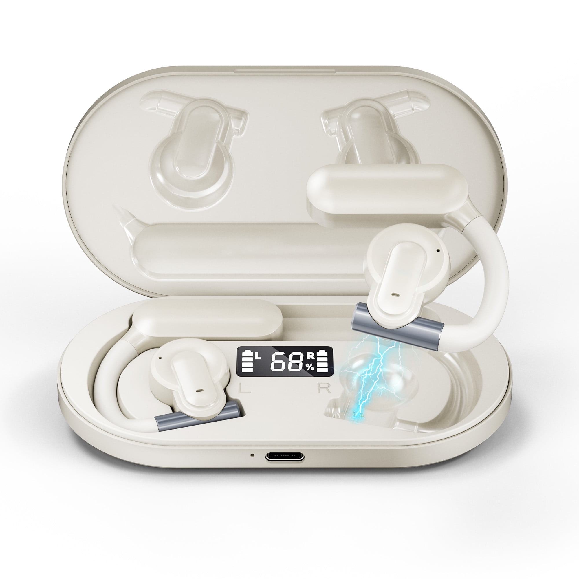 Open Ear Headphones, True Wireless Bluetooth Air Conduction Headphones ...