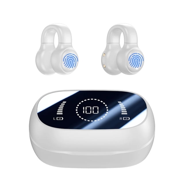 Open Ear Headphones, True Wireless Bone Conduction Earbuds with ...