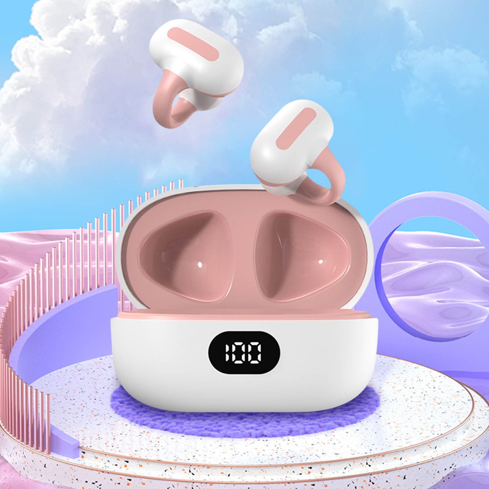 Open-Ear Headphones, True Wireless Earbuds, Water Resistant, Secure ...