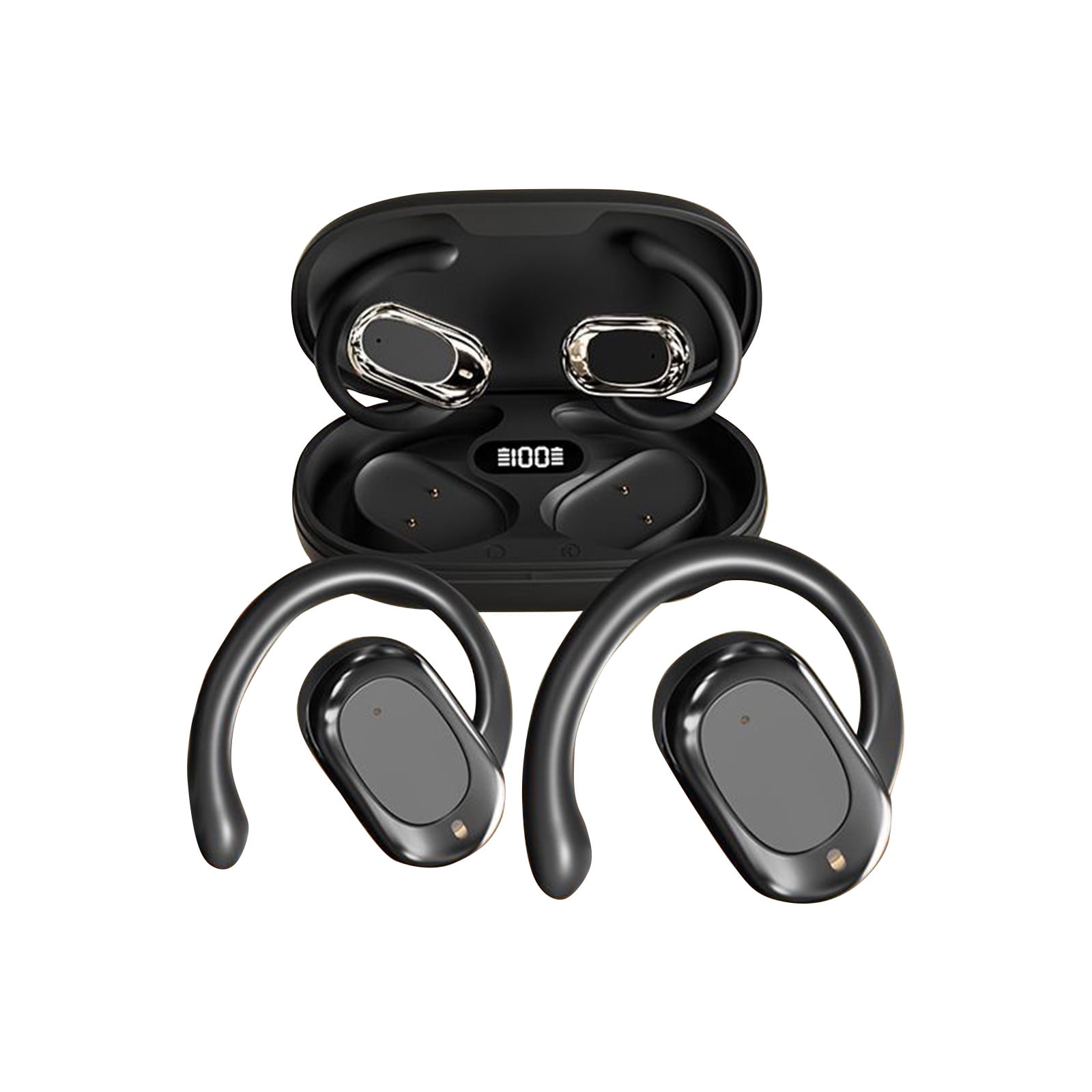 Open Ear Headphones Wireless, Bluetooth 5.3 Sports With Smart Digital ...