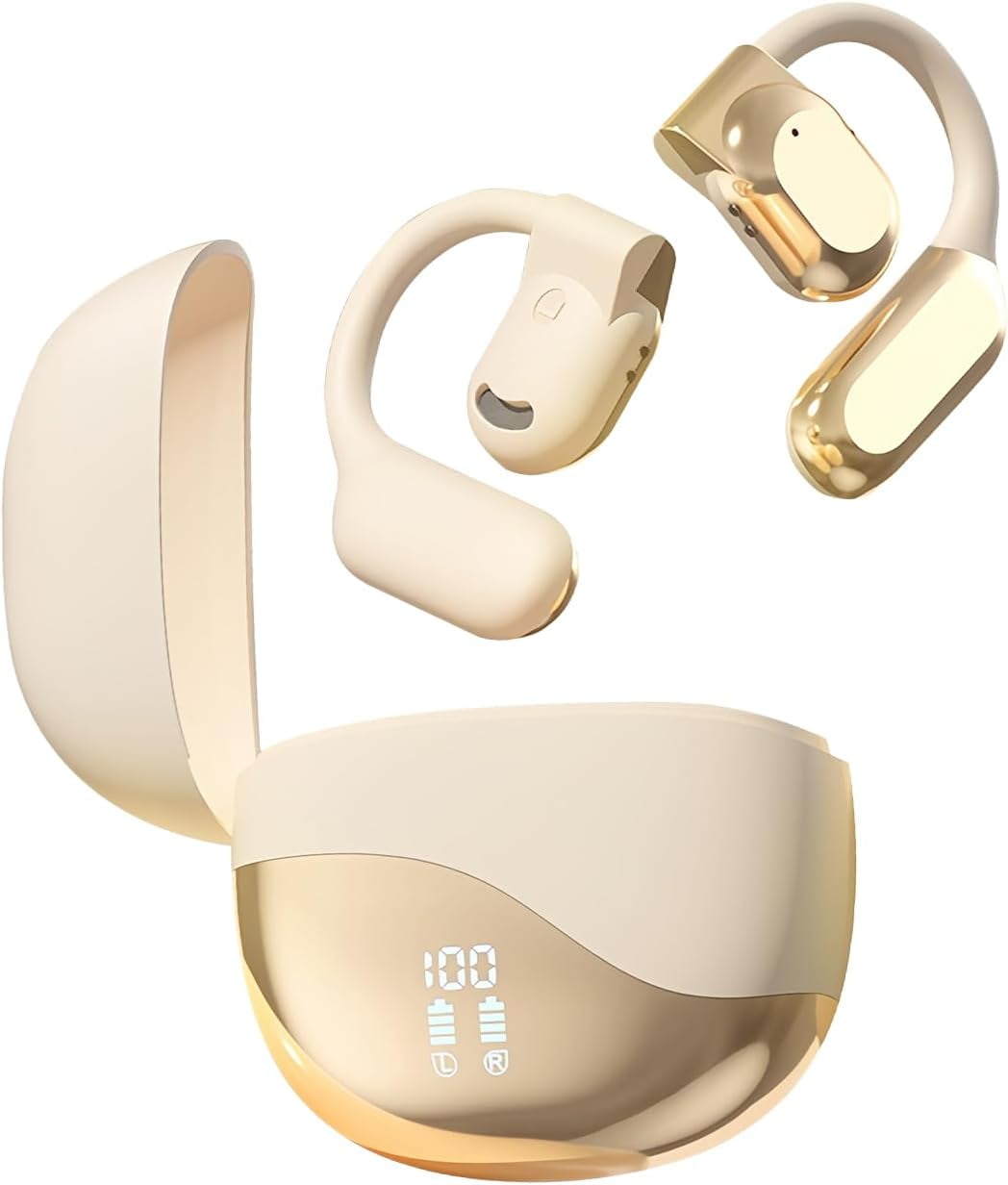 Open Ear Headphones Wireless Bluetooth 5.4,Open Ear Earbuds, Over Ear ...