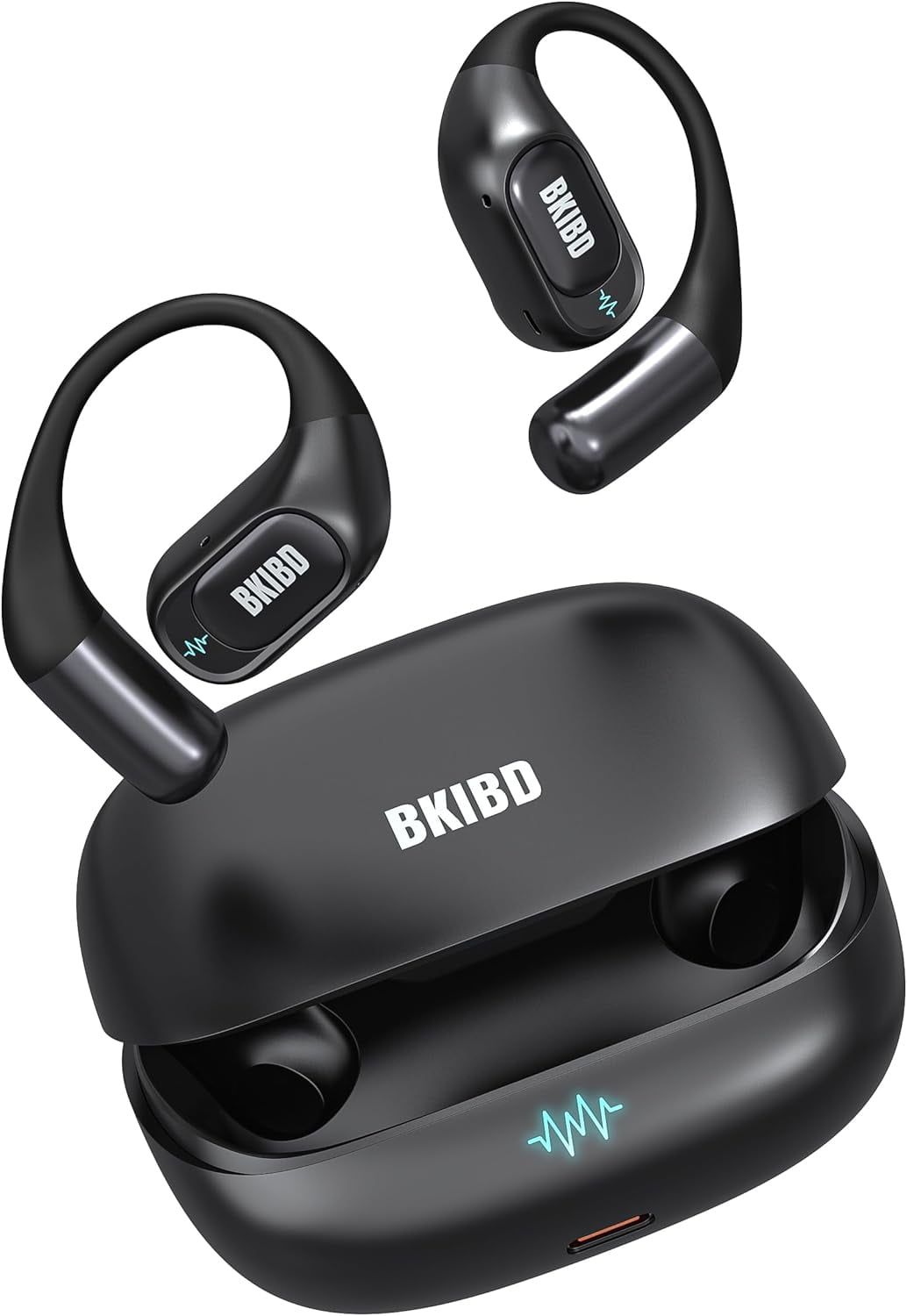Open Ear Headphones Wireless Earbuds Bluetooth 5.4 Noise Cancelling ...