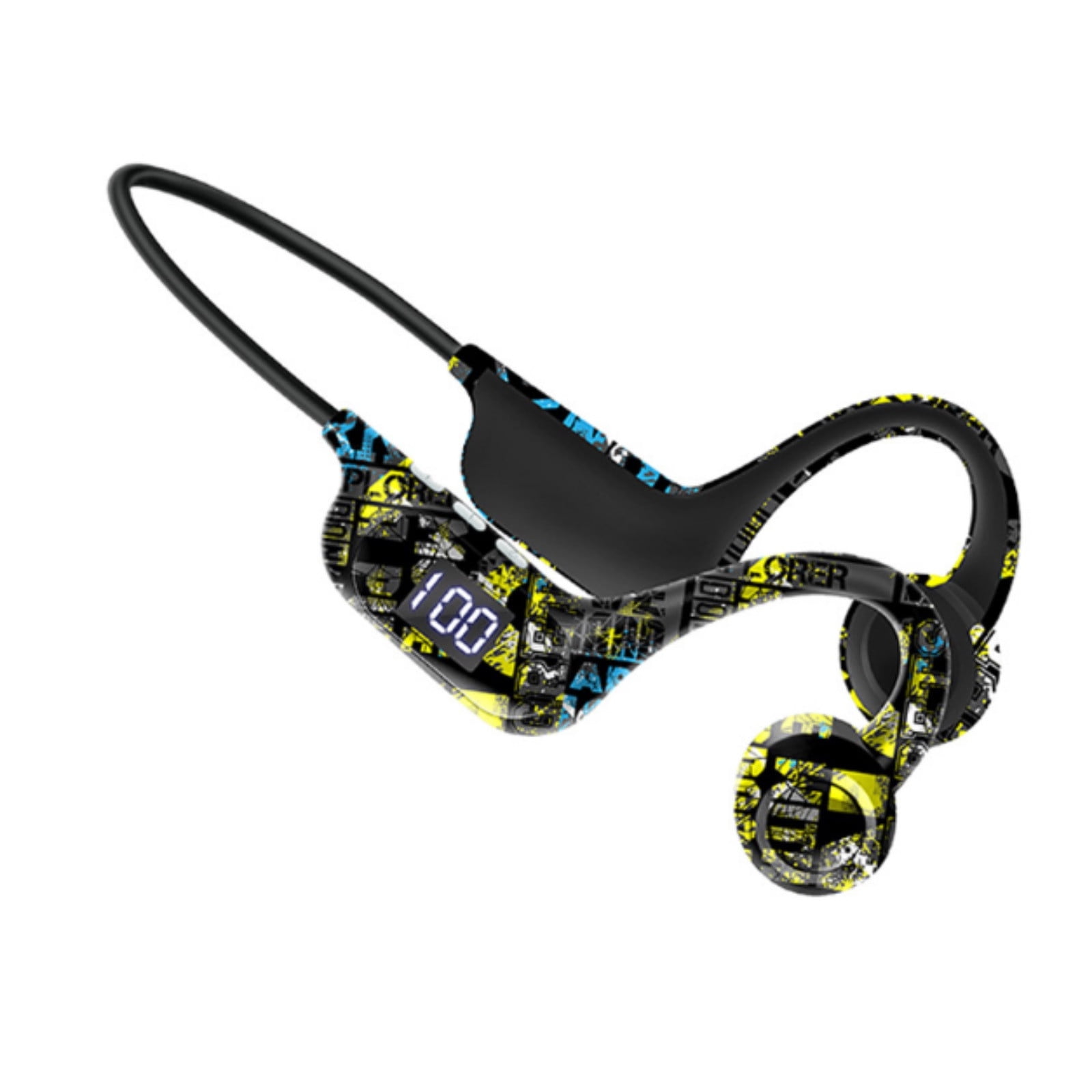 Open-Ear True Wireless Bluetooth Headphones with Microphone, Earbuds ...