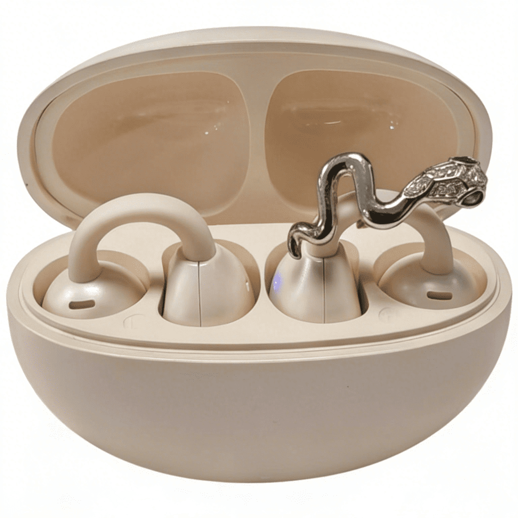 Open Ear Wireless Bluetooth Earbuds with Mic, Adaptive Noise Cancelling ...