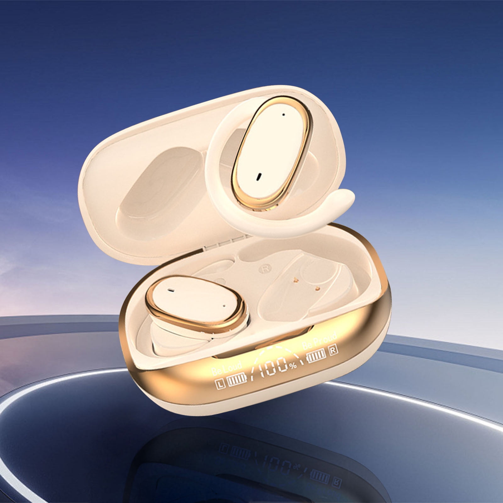 Open Ear Wireless Bluetooth Headphones, Pain-Free Air Conduction Ear ...