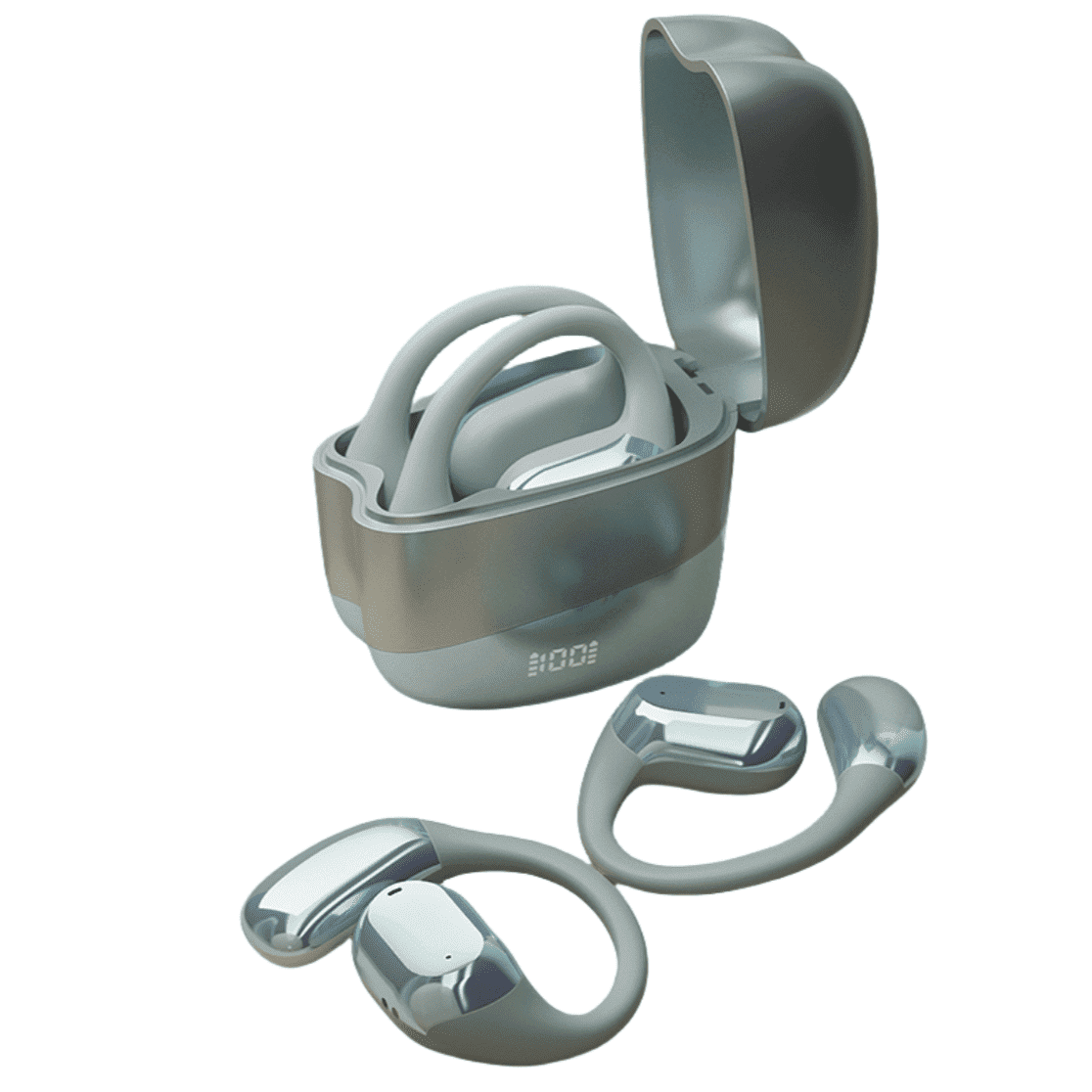 Open Ear Wireless Earbuds, IPX7 Waterproof Bone Conduction Earbuds for ...