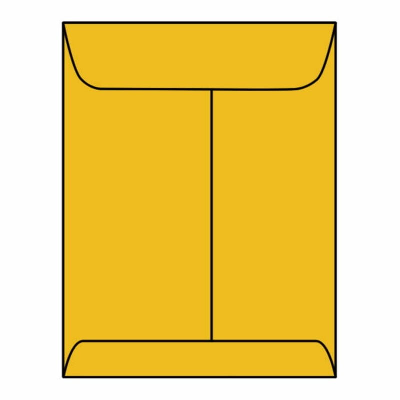 Open End Catalog Envelopes, 6" x 9", 24#, Tan / Brown Kraft, Center ...