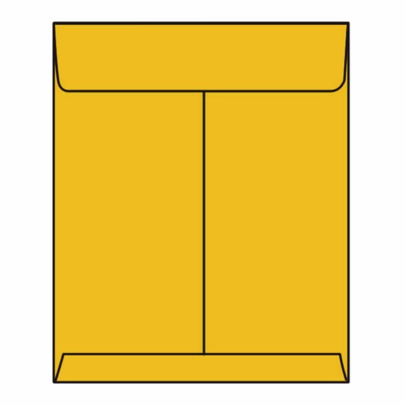 Open End Catalog Envelopes, 9" x 12", 24#, Tan / Brown Kraft, Center ...