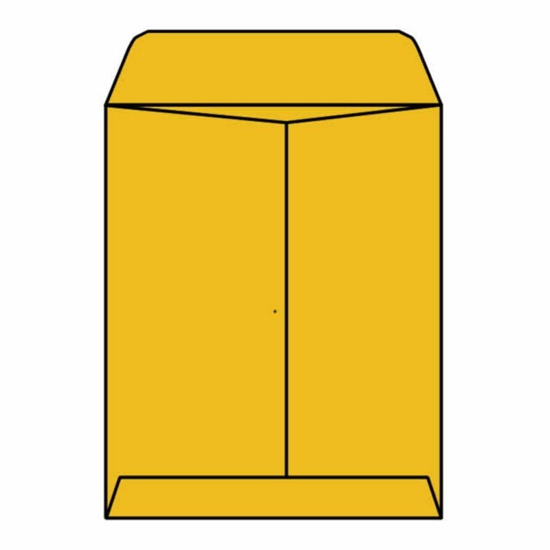 Open End Catalog Envelopes, 9" x 12" 28# Tan / Brown Kraft, Center Seam ...