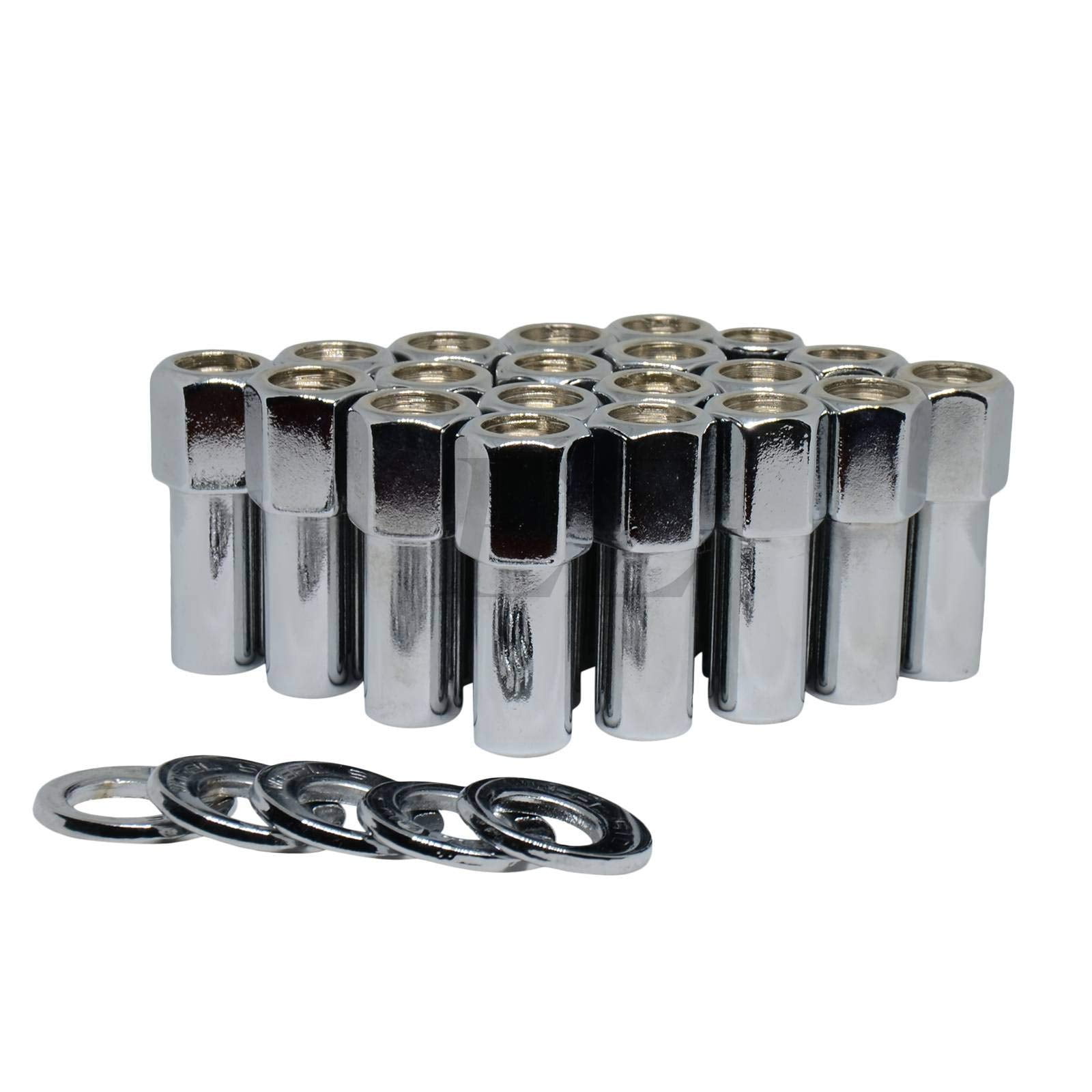 Open End Cragar SST Mag Lug Nut 1/2"-20 with Offset Washer Set of 20 ...