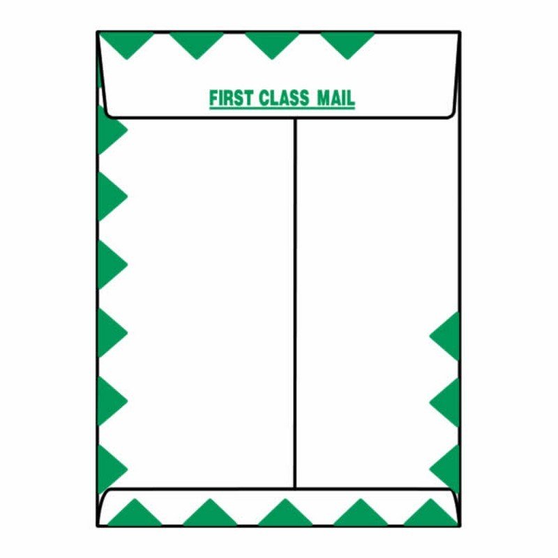 Open End First Class Catalog Envelopes, 10" x 13", 25#, Green Diamond ...