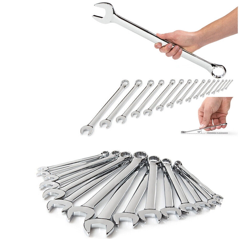 Open End & Ring Socket 6-32mm Large/Small Combination CR-V Metric ...