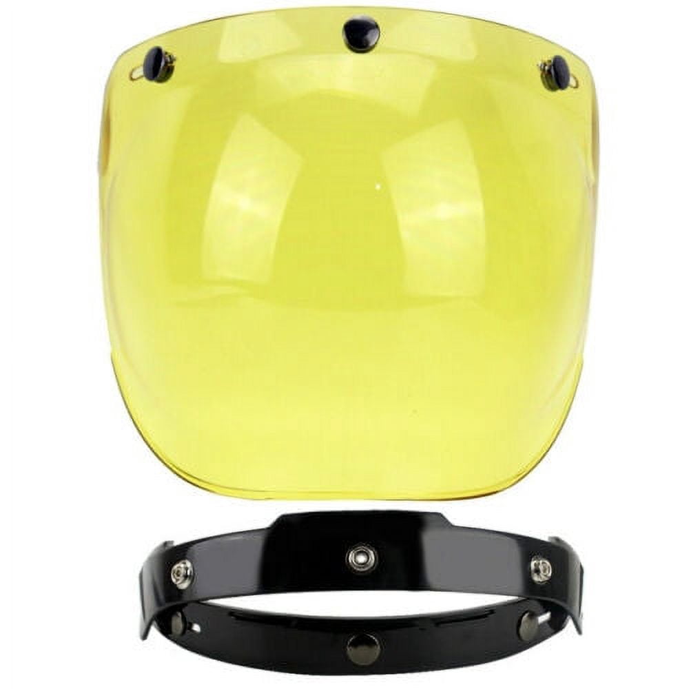 Open Face Helmet Bubble Visor Vintage Retro 3/4 Helmets Face Shield Len ...