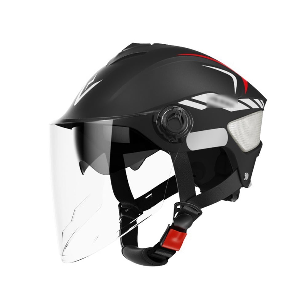 Open Face Helmets with Dual Sun Visor, Motorcycle Helmet for Men and ...