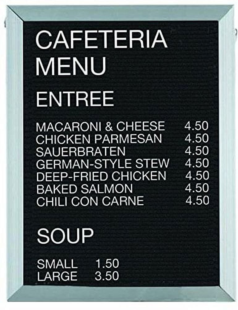 Open Face Indoor 18" W x 24" H Satin Anodized Finish Aluminum Directory ...