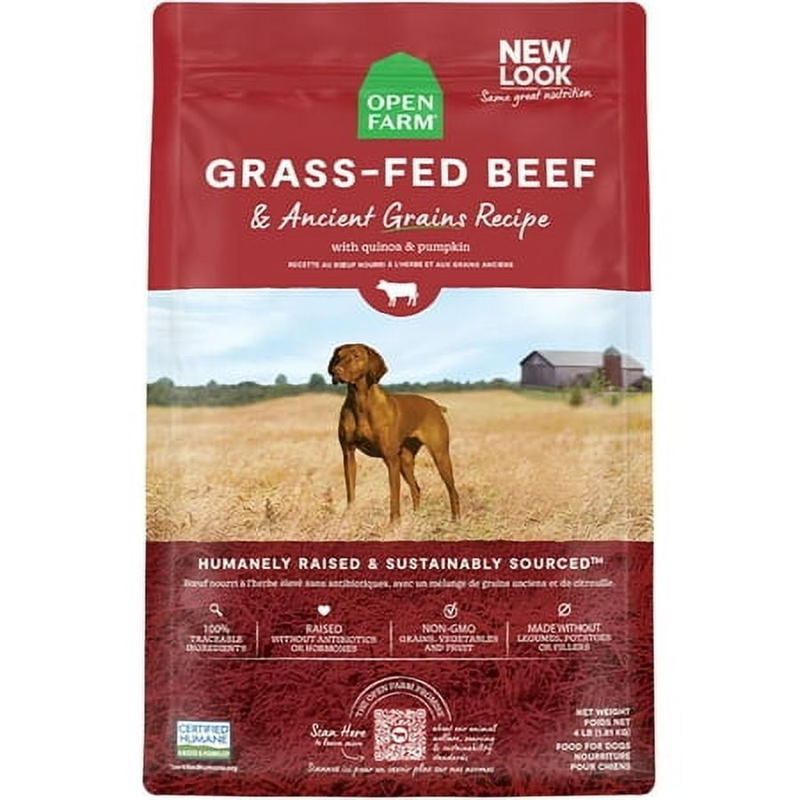 Open Farm Ancient Grains Dry Dog Food, Humanely Raised Meat Recipe with ...