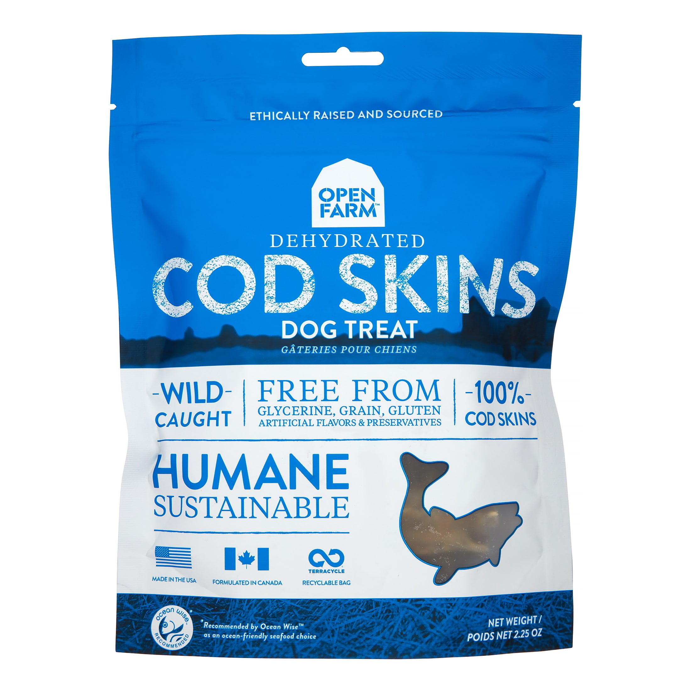 Open Farm Grain-Free Cod Skins Dehydrated Dog Treats, 4.5 Oz - Walmart.com