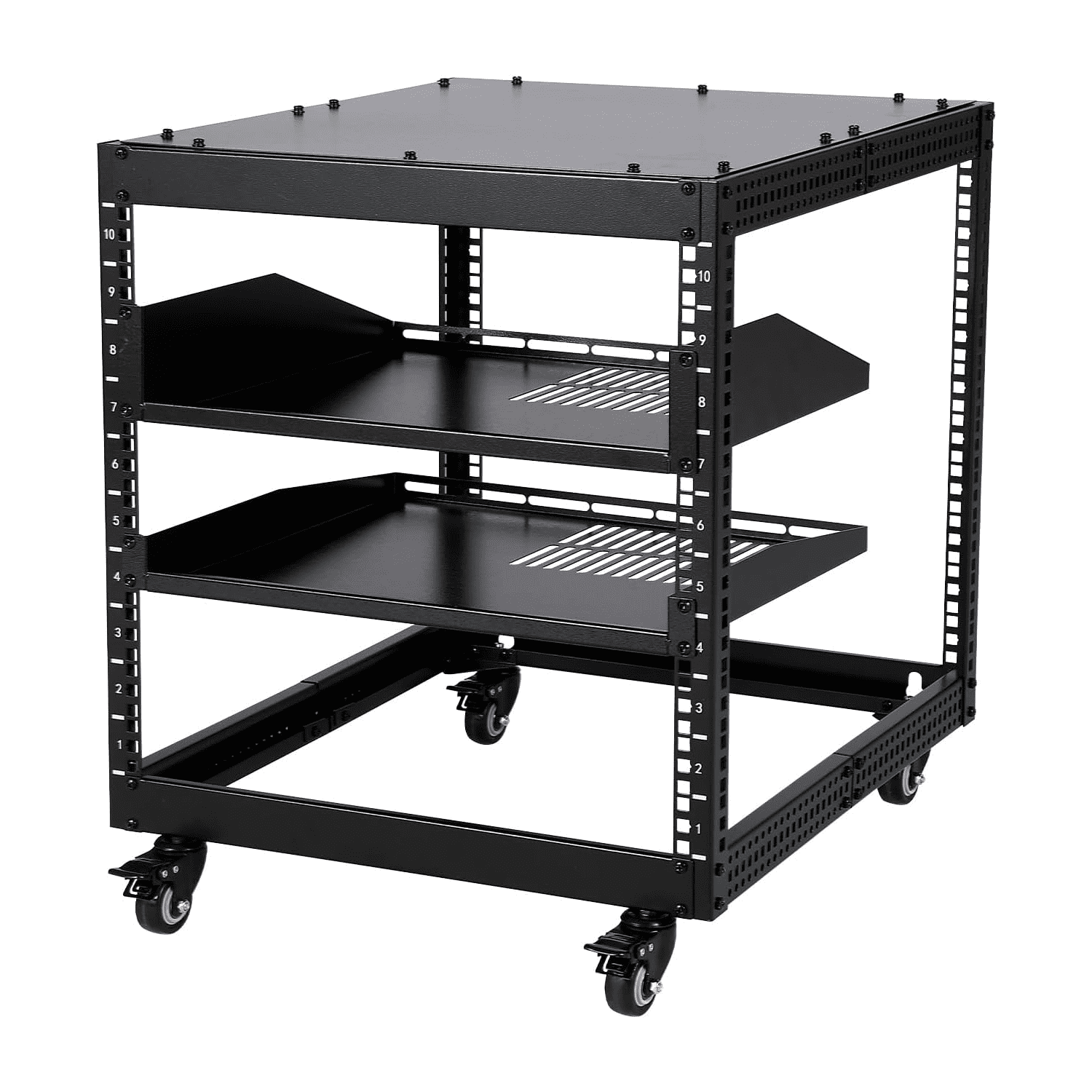 Open Frame Server Rack 23''-40'' Adjustable Depth, Free Standing or ...