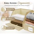 Open Front Closet Storage Bins 12x12x10 – Trapezoid Shelf Organizer ...