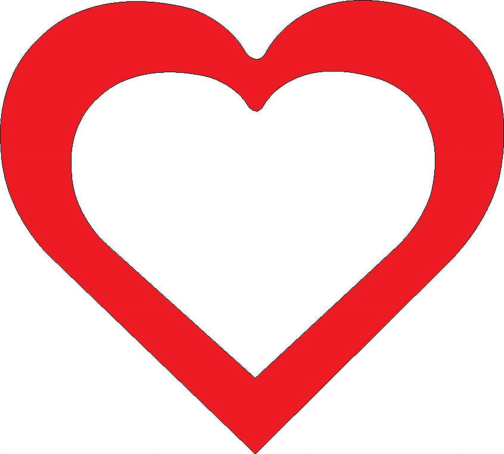 Open Heart Assorted Color Creative Cut-Outs- 3" - Walmart.com