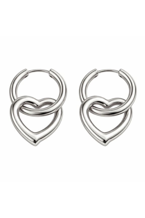 Open Heart Earrings